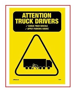 Caution Chock Wheels -Forklift Safety Sign - ForkliftAccessories.com Blog