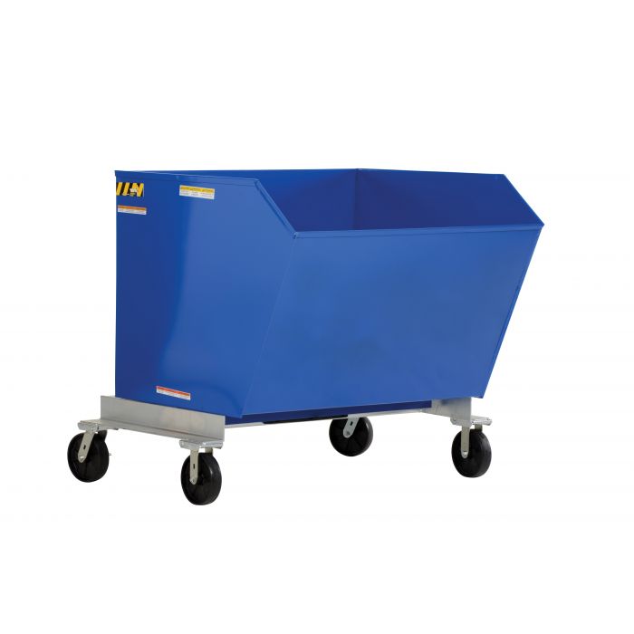 Portable Steel Hoppers - 58-13/16" x 53-3/8" x 49-3/8" by Vestil Mfg. Co.