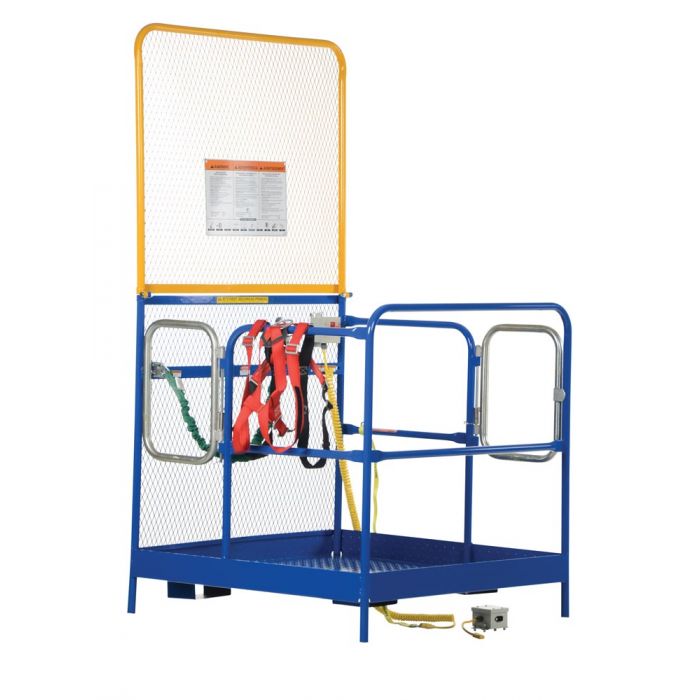 Forklift Work Platforms - Single Door - 48" x 48" - Full Feature by ...