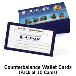 SAFE-Lift 2 Counterbalance Wallet Cards Pack of 10 - English ...